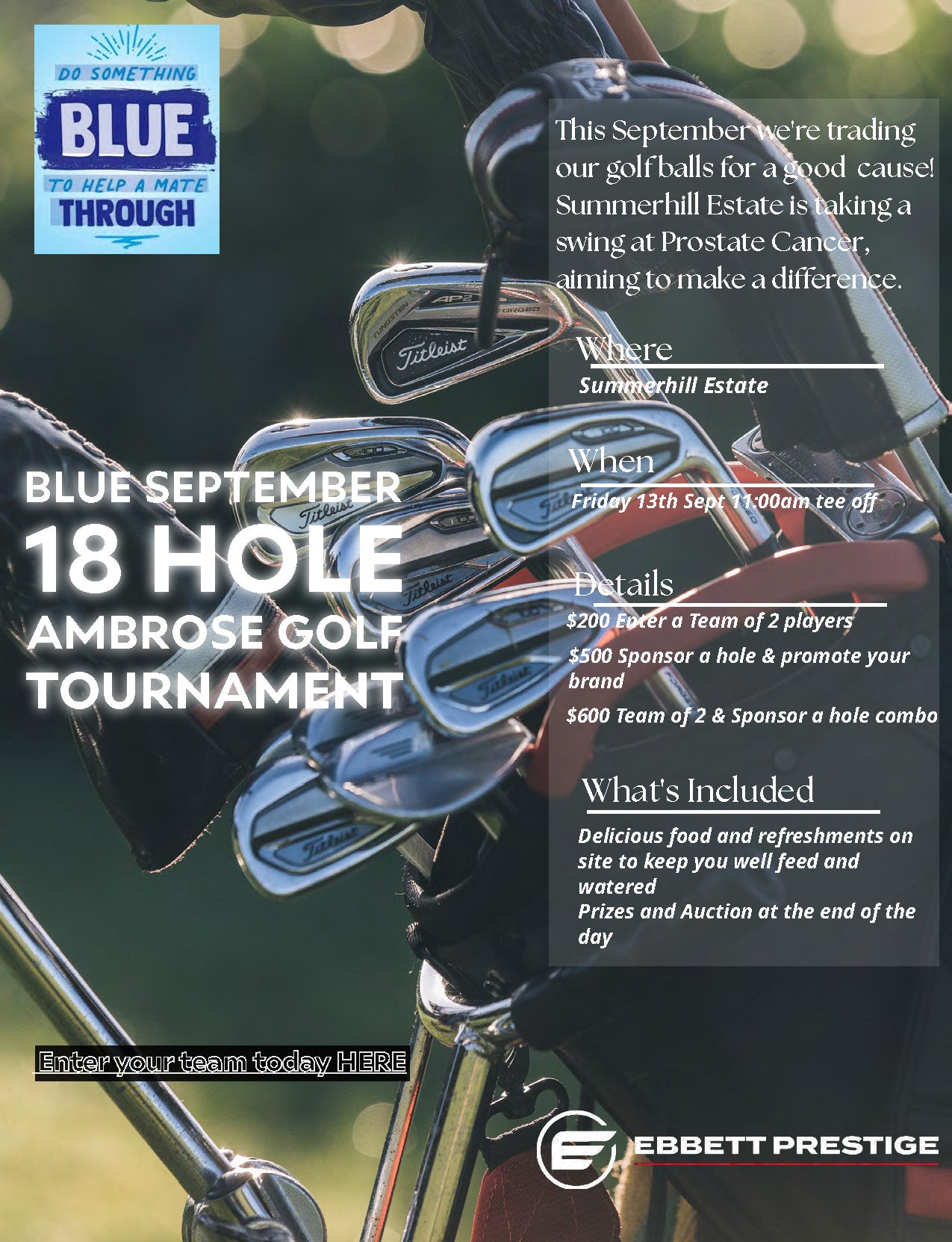 Blue September 18 Hole Ambrose Tournament Friday 13th September 2024 ...